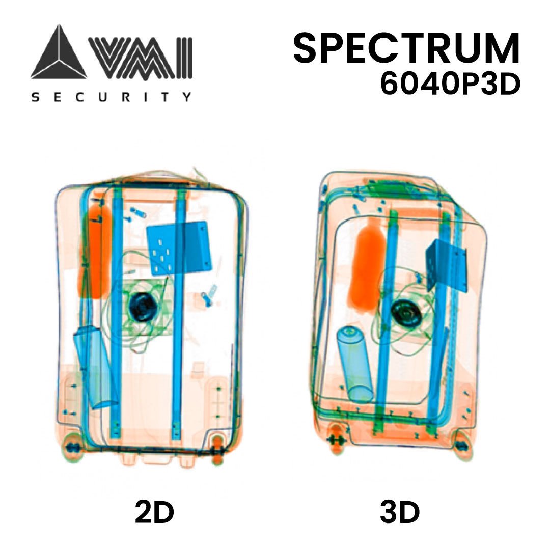 SPECTRUM 6040 P3D ÜÇ BOYUT PERSPEKTİF GÖRÜNTÜLÜ BAGAJ KONTROL X-RAY CİHAZI
